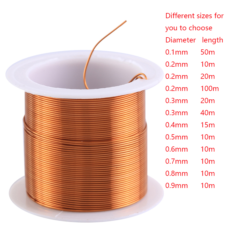 10m/15m/20m/40m/50m enameled copper wire enameled wire electromagnetic ...